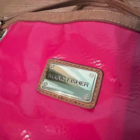 Marc Fisher | Bags | Marc Fisher Pink Patent Leather Tote Bag | Poshmark
